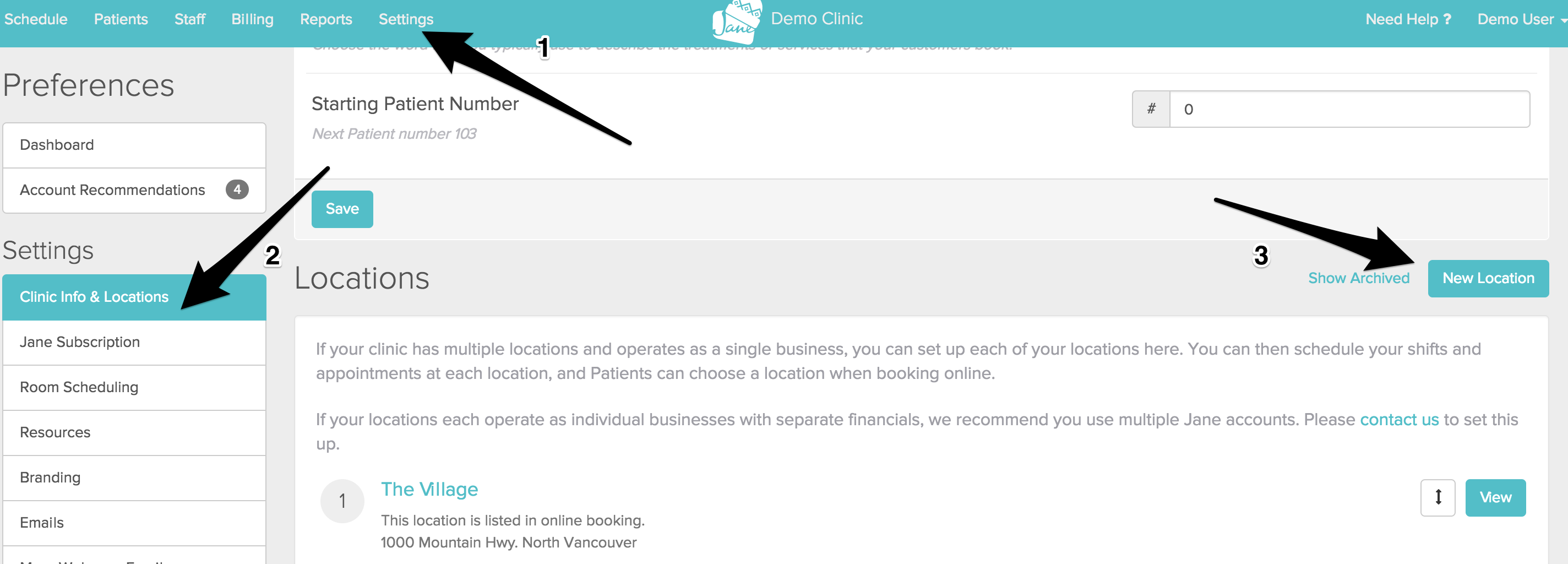 Adding a Location | Jane App - Practice Management Software for Health ...