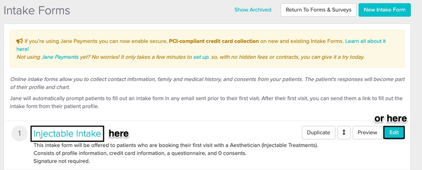 Intake Form FAQ - Jane App