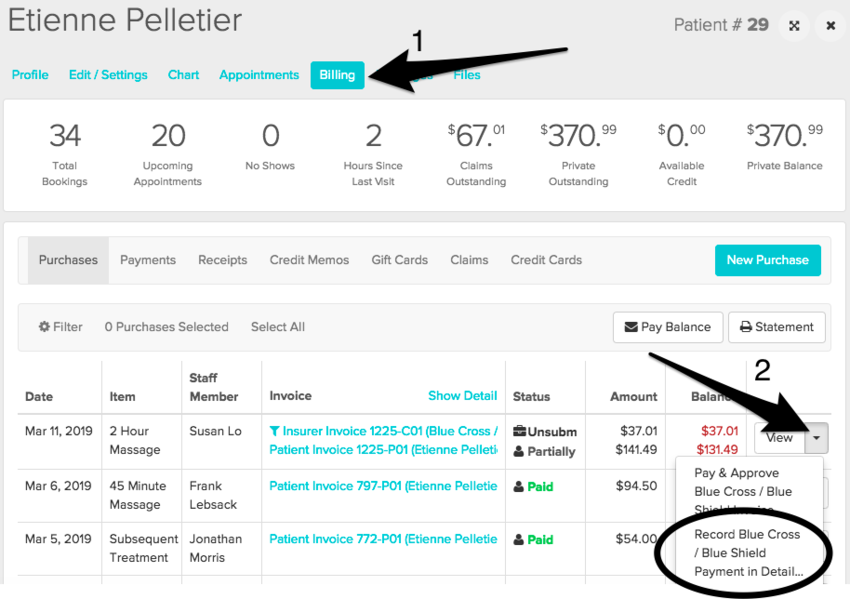 Receiving an Insurer Payment (EOB) - Jane App
