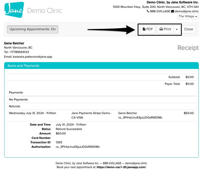 Refunding a Patient Payment for an Appointment - Jane App